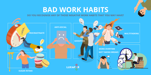 The Worst Work Habits For Productivity In 2024. - Luxafor